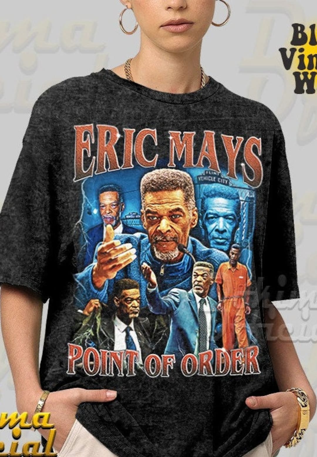 Vintage Wash Eric Mays Shirt | 90s Retro Vintage Tshirt | Oversize Acid ...