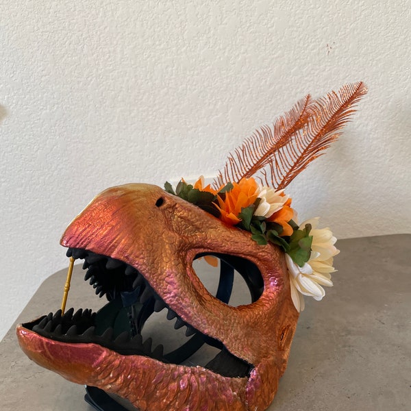 Dino Mask Art - Etsy