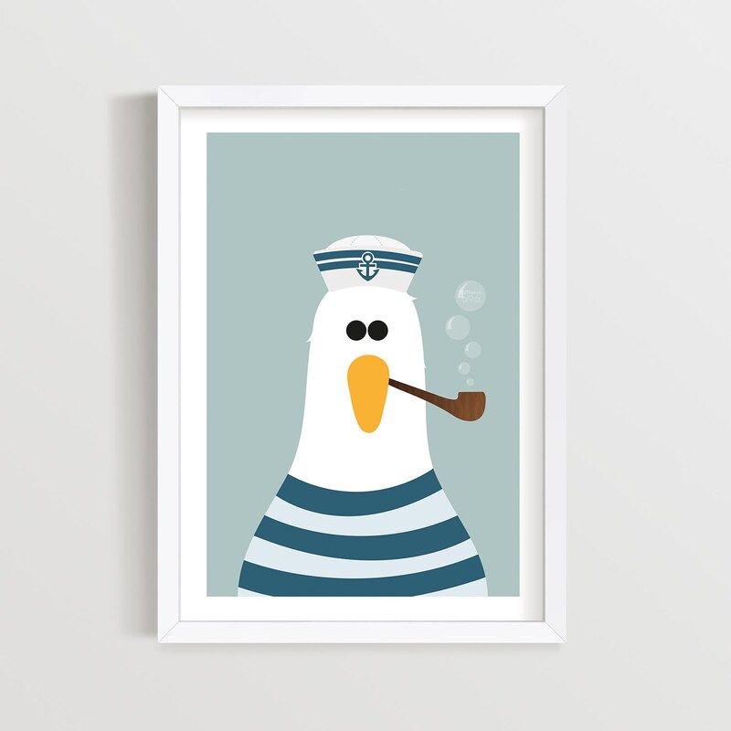 Nautical Birds - Etsy