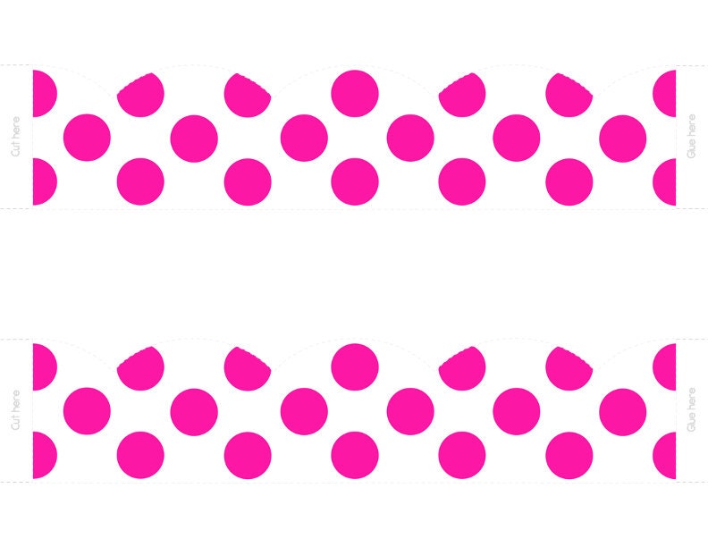 Rainbow Polka Dot Border