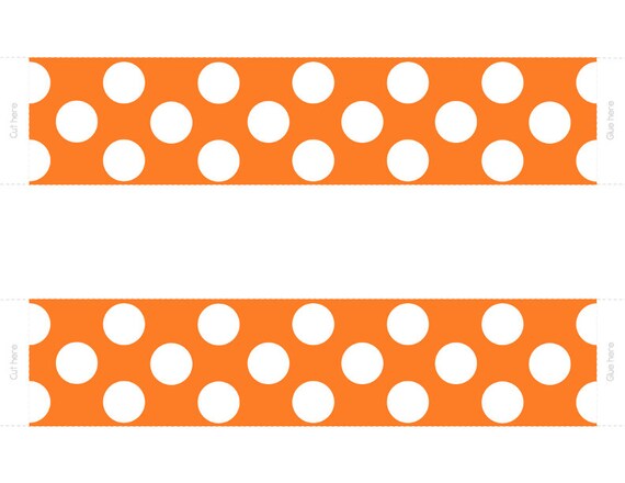 Orange Polka Dot Border