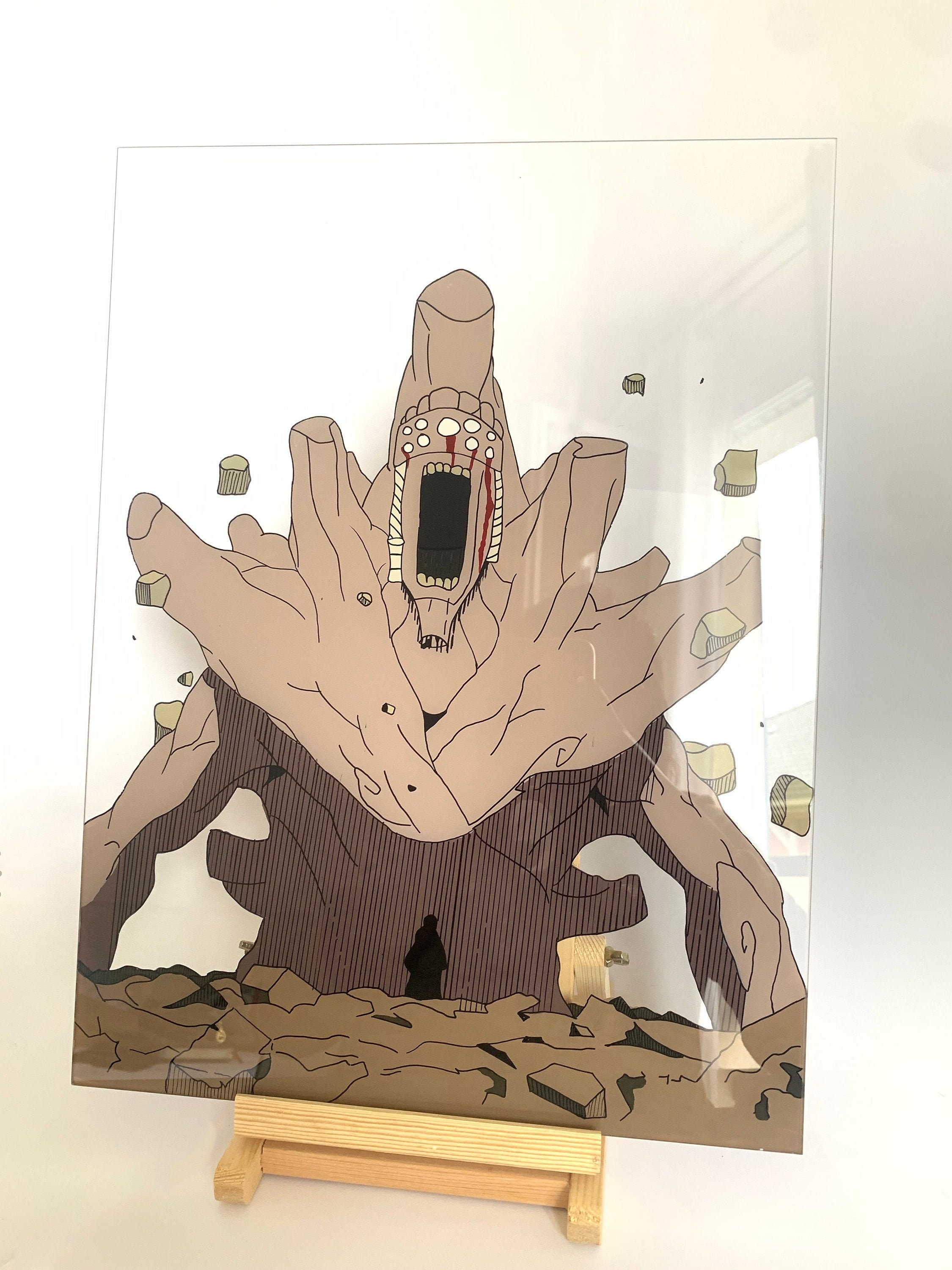 Glass Painting - Gedô Mazô "naruto" - Etsy UK