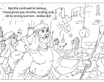 The Walls of Jericho, Sunday School Craft, Bible Story Activity Kids ...