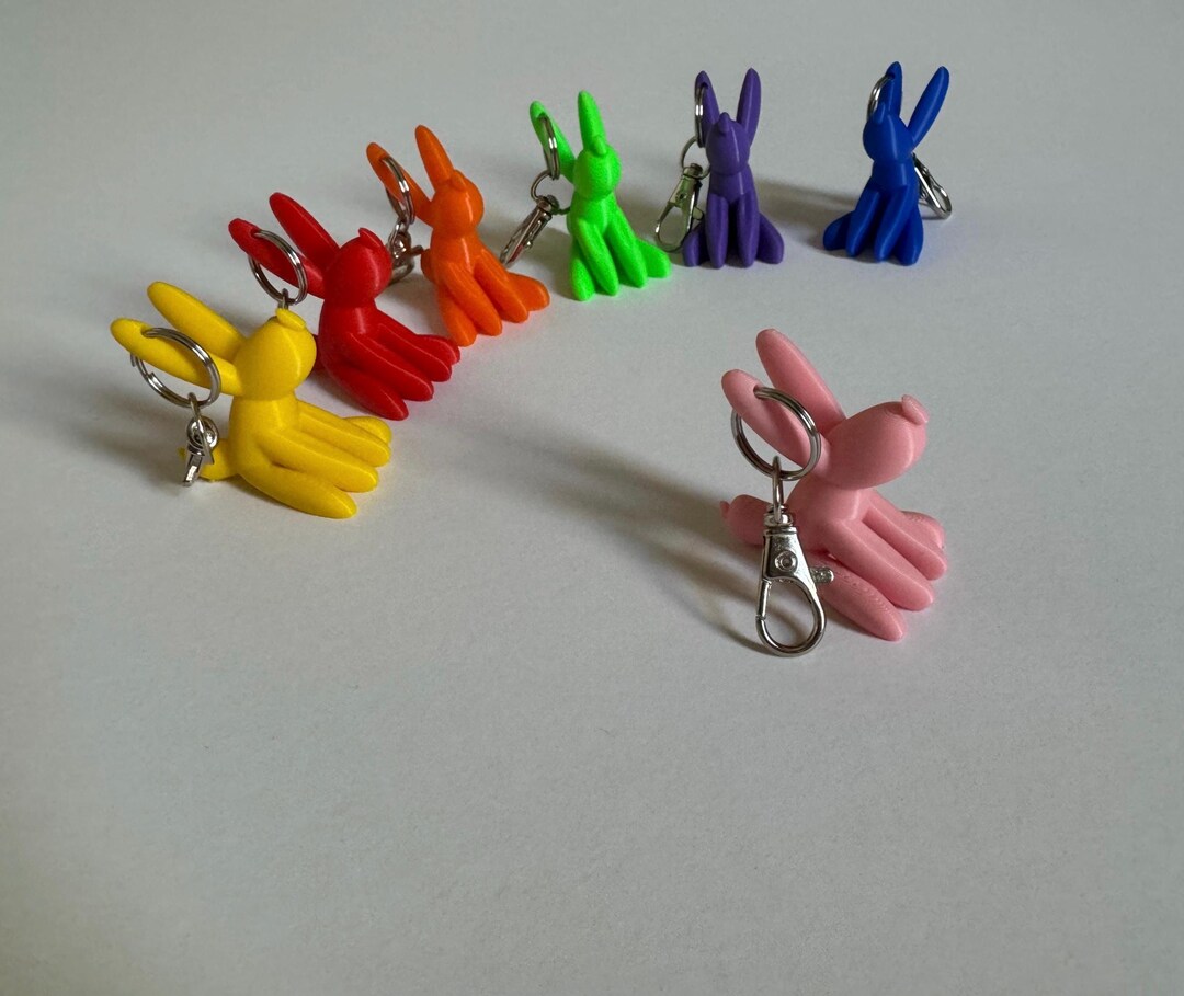 3D Printed Balloon Animal Keychain! - Etsy