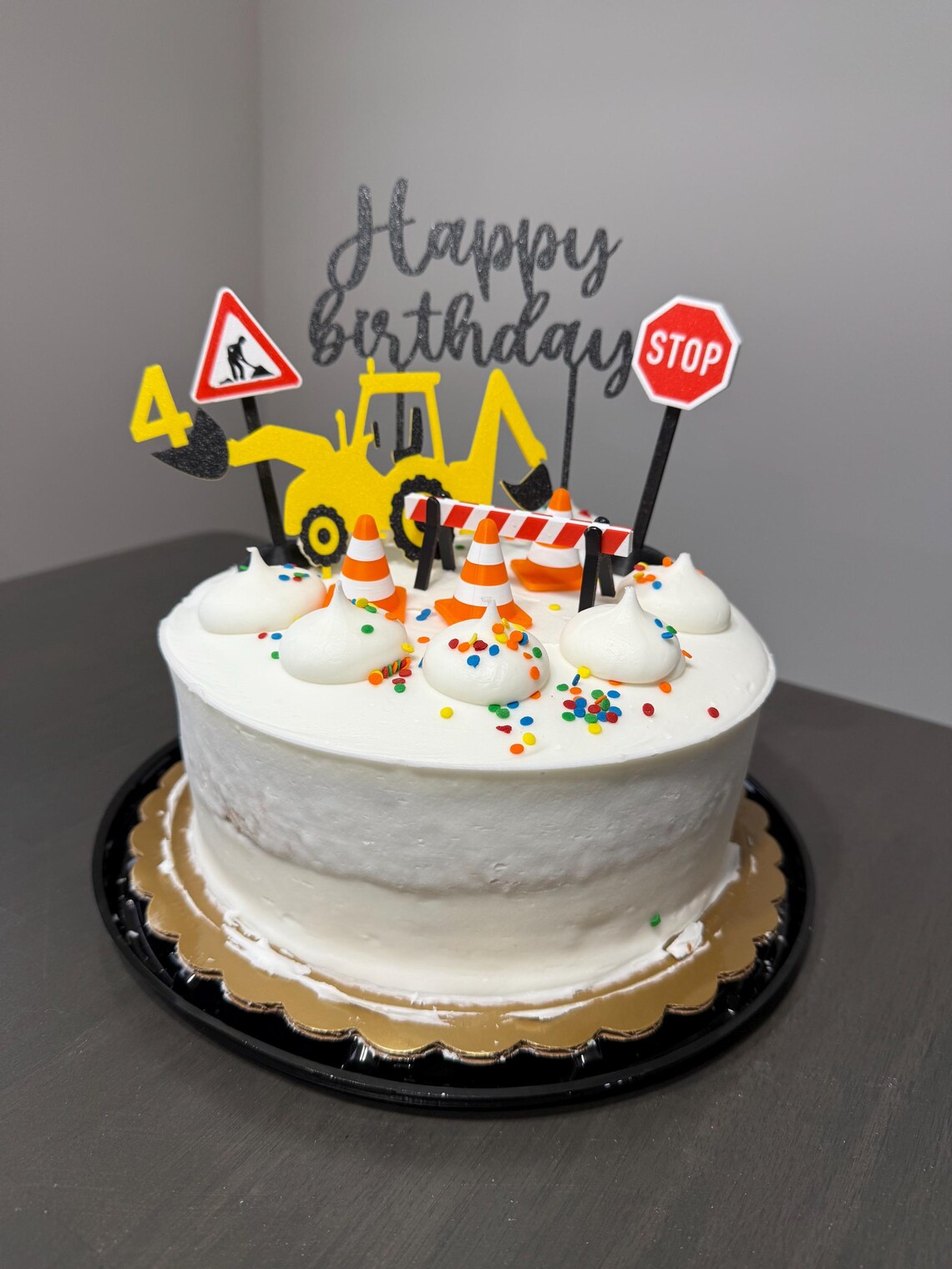 Construction Themed Cake Topper Set - Etsy