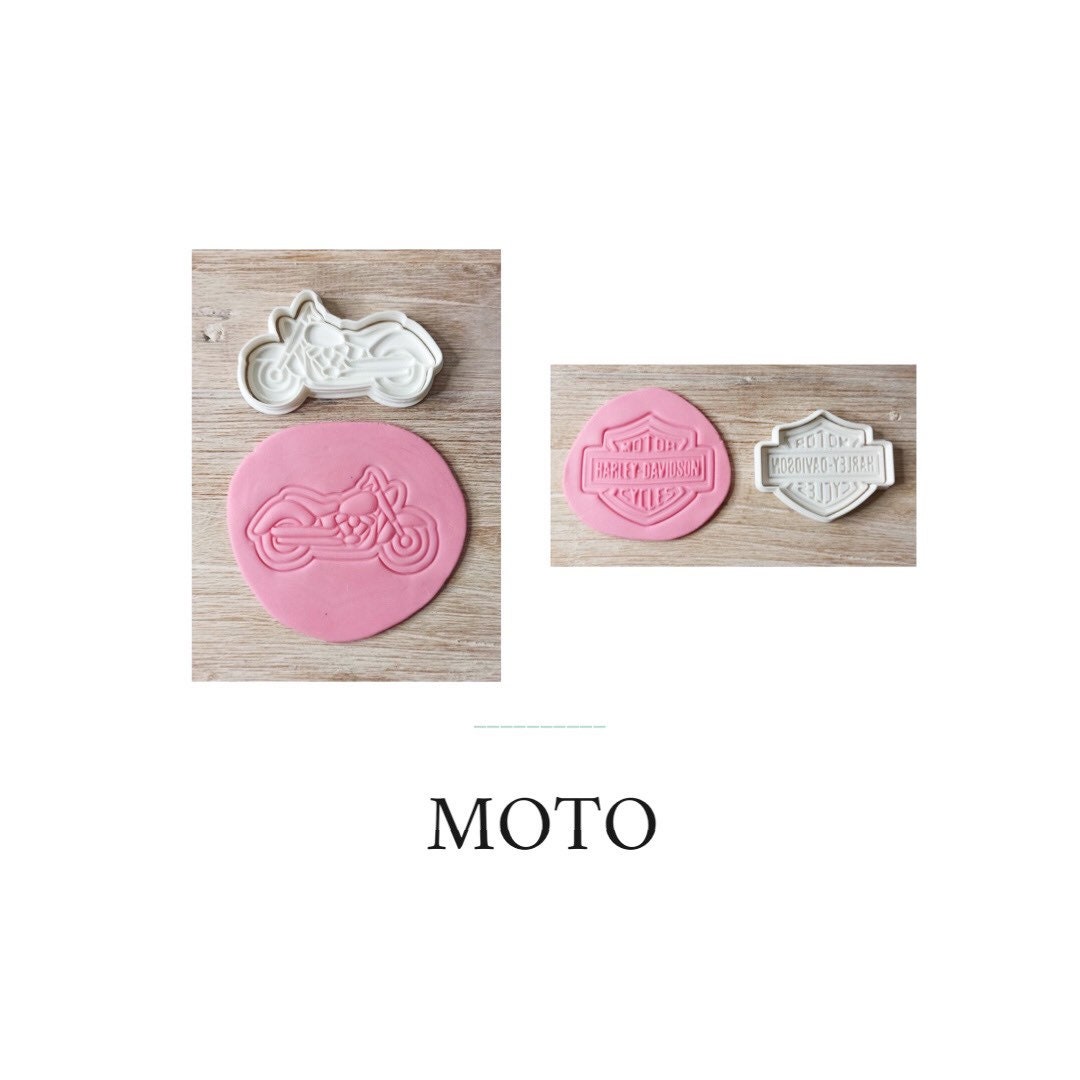 Harley Davidson Motorcycle Cookie Cutter European PLA Cookie Stamps ...
