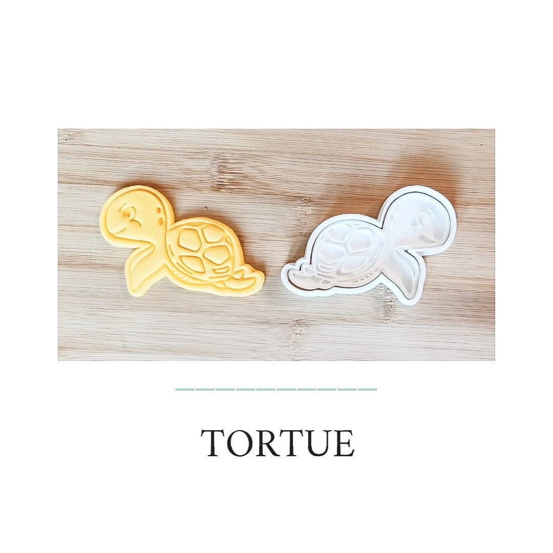 Cookie Cutter Shortbread Cookie Stamp Turtle European PLA - Etsy