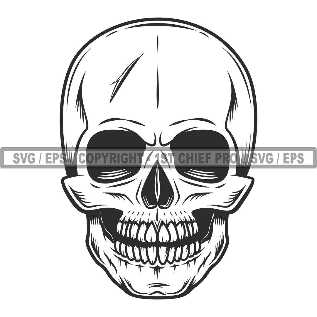 Skull SVG, Cricut Skull SVG, Cut File Skull SVG, Skull Clipart, Skull ...