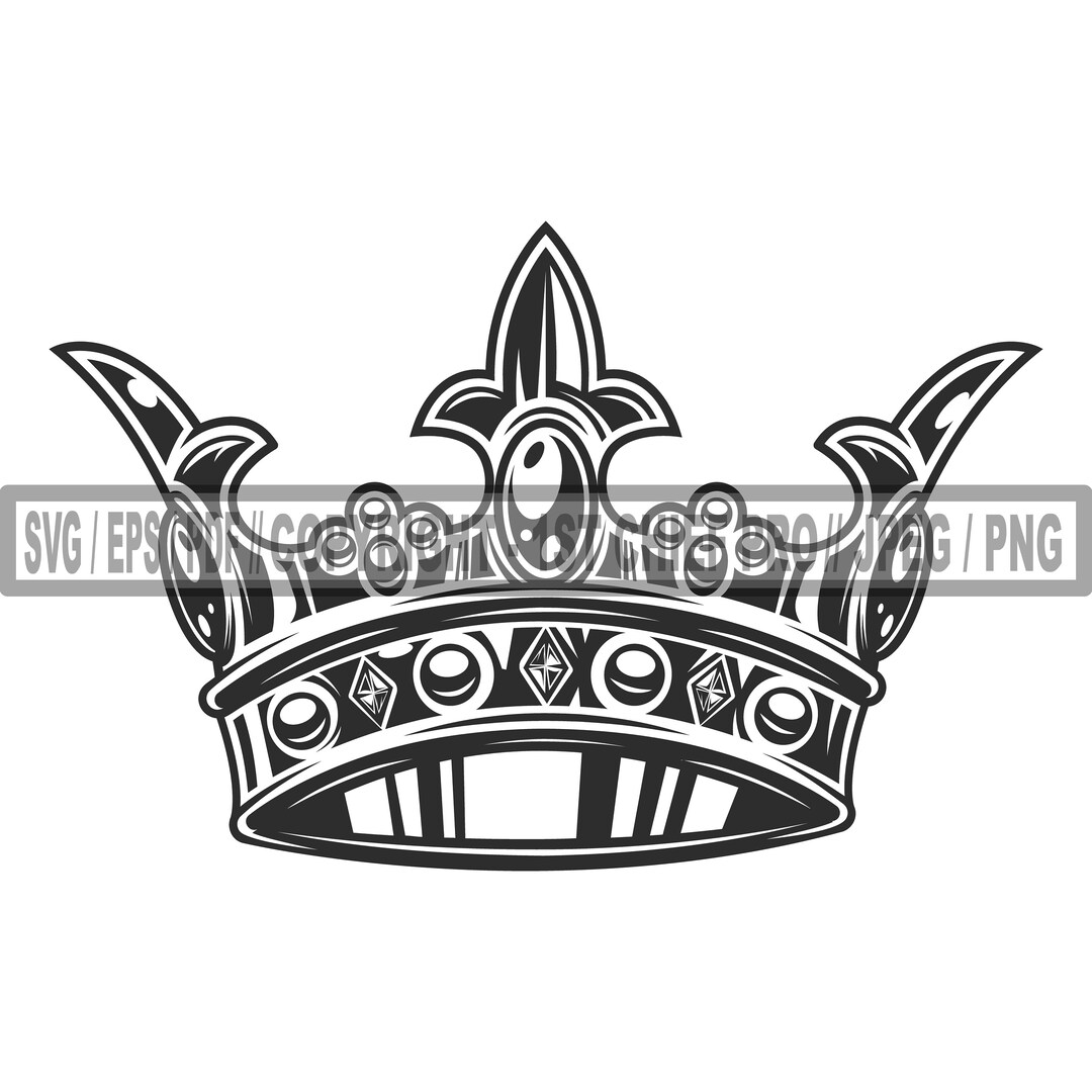 King Royal Crown SVG, Royal Crown SVG, Crown SVG, Crown Clipart, Crown ...