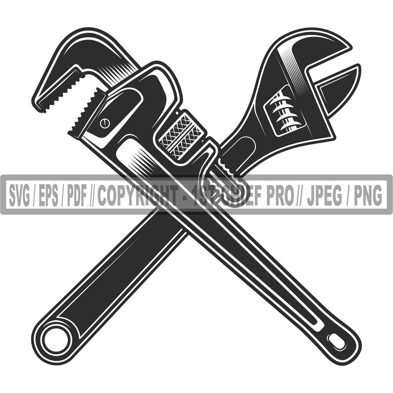 Spanner Wrench Svg, Wrench Spanner Svg, Wrench SVG, Spanner and Wrench ...