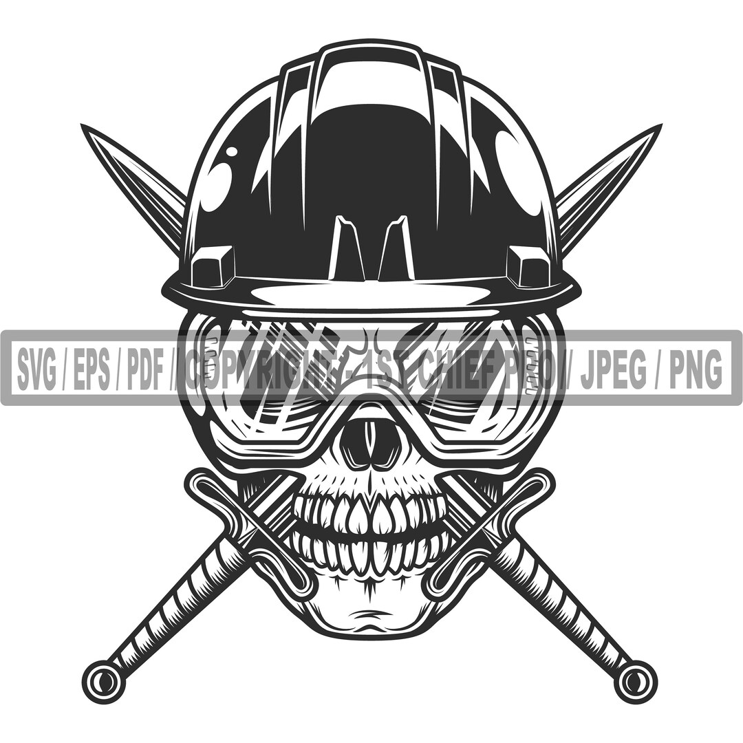 Skull Svg in Helmet Svg With Sword Svg Glasses Svg. Helmet Svg on Skull ...