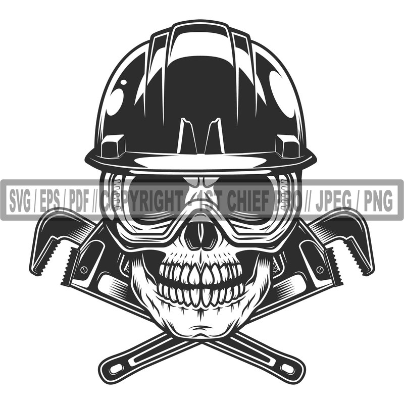 Roughneck Skull Svg - Etsy