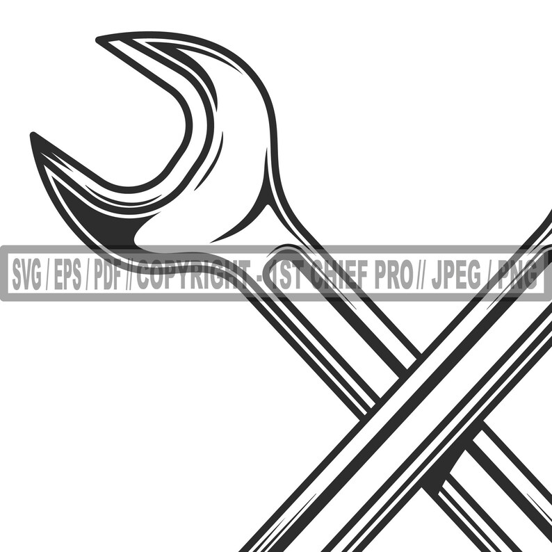 Wrench Svg or Spanner Svg, Wrench SVG, Spanner Svg, Wrench Clipart ...