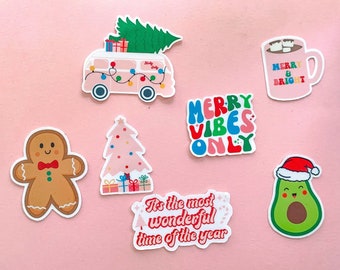 Mini Christmas Stickers - Etsy