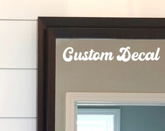 Mirror Decal Personalized - Etsy