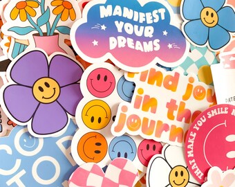 Preppy Water Bottle Stickers - Etsy