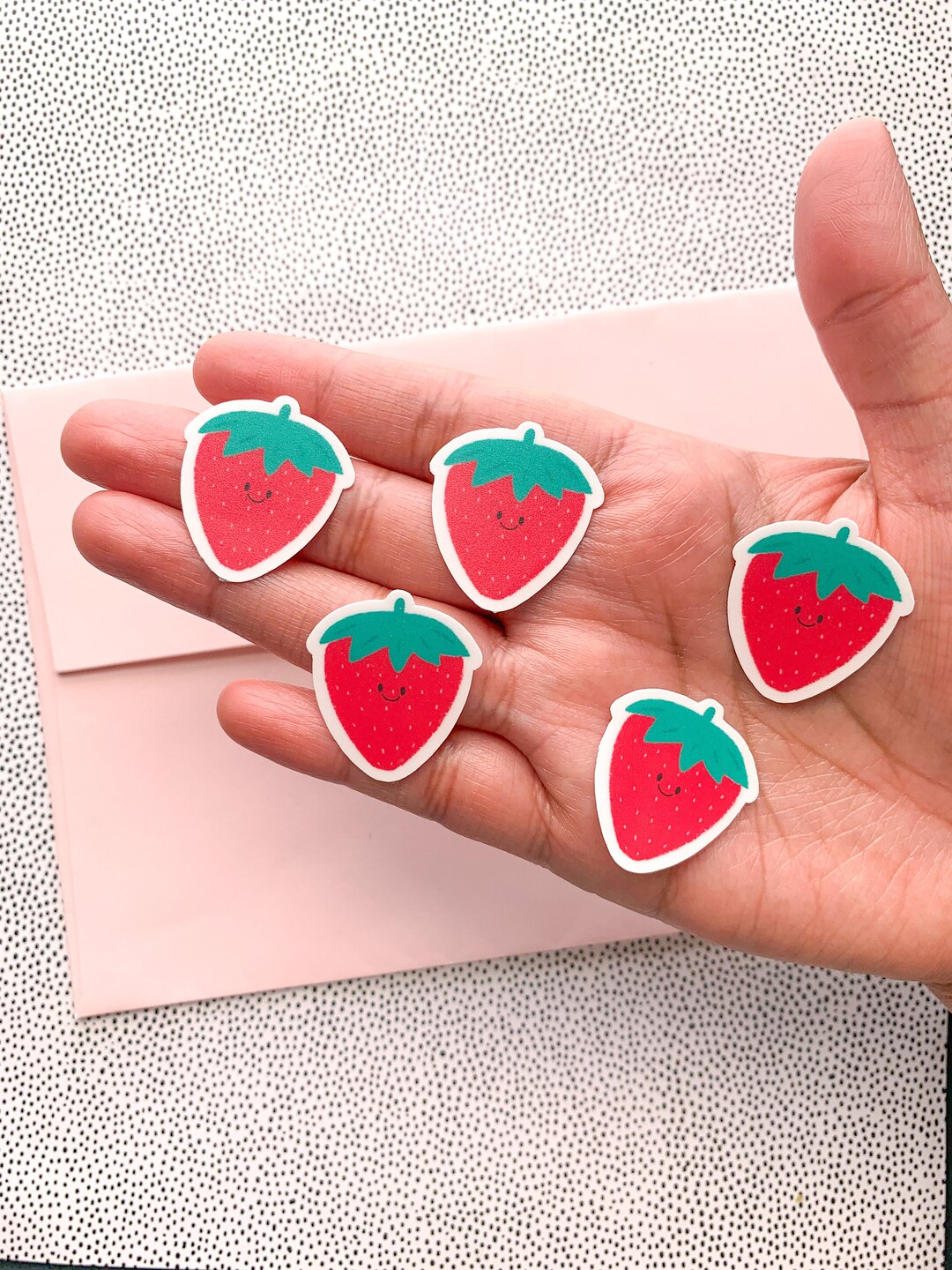 Mini Strawberry Stickers -sticker Pack Aesthetic- Phone Case Stickers ...