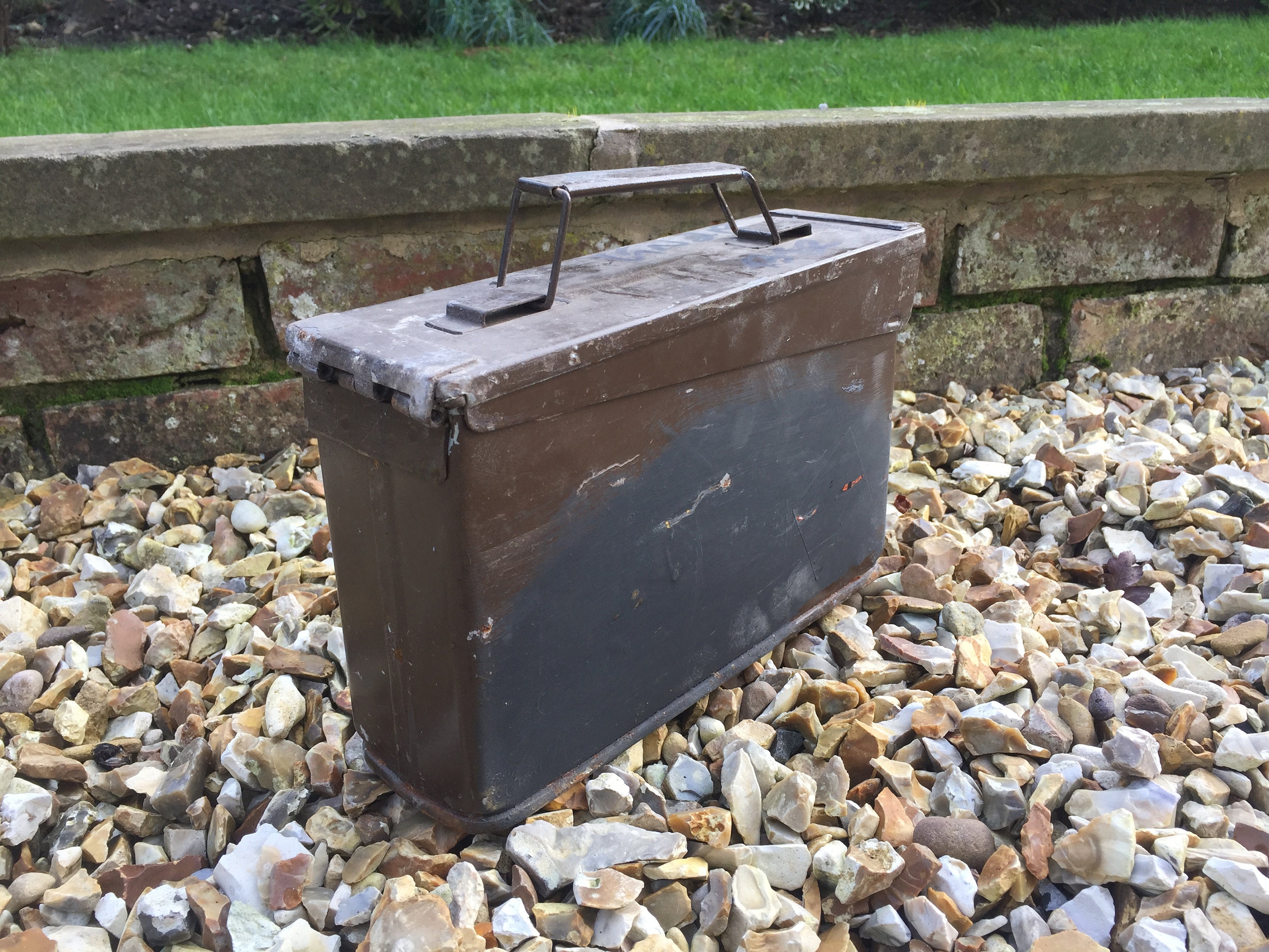 Genuine Ex Army Metal Ammo Box Vintage Stash Survival Reclaim Geocache ...