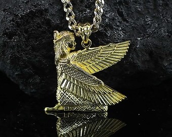 Gold Isis Necklace | Etsy