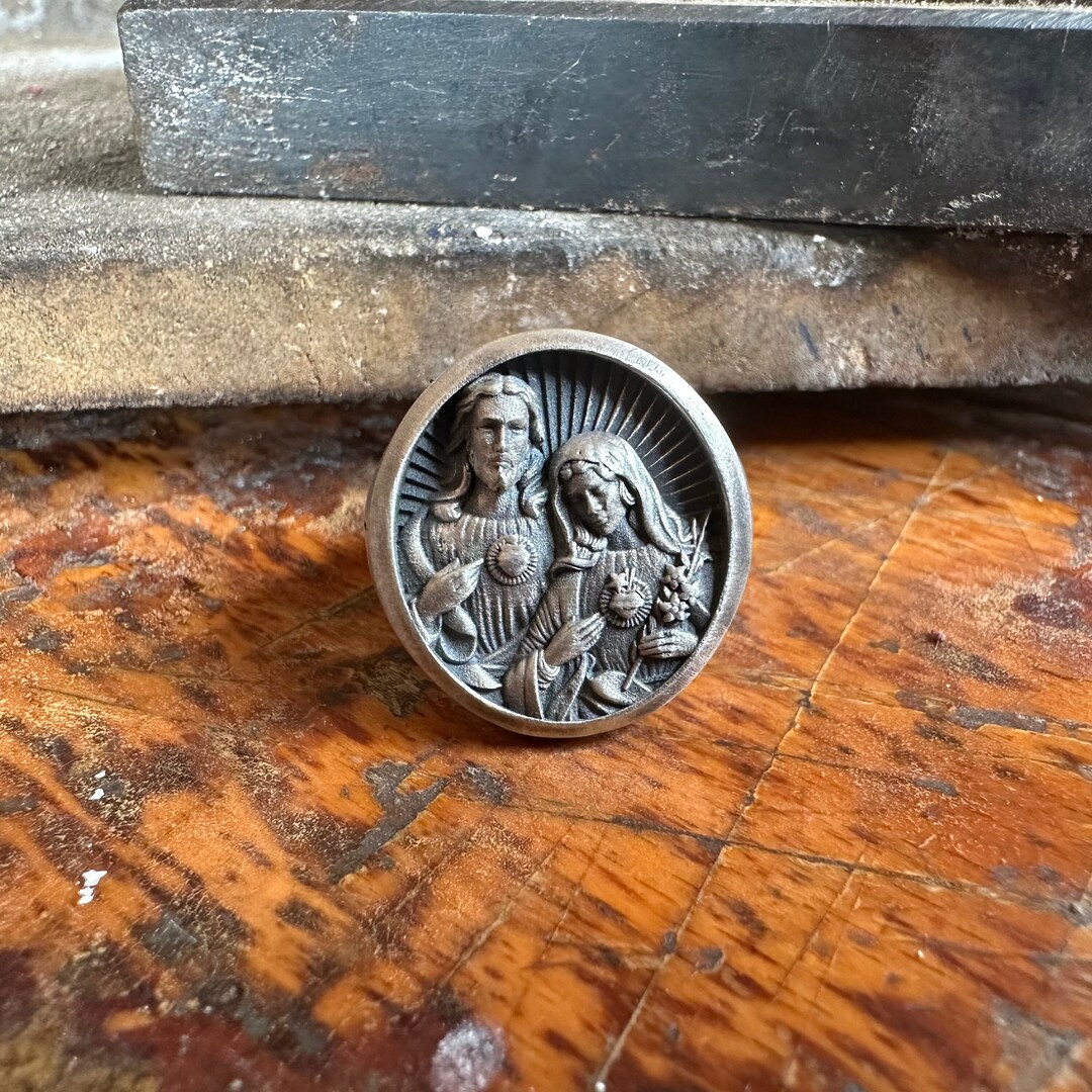 Virgin Mary and Jesus Ring, Traditional Catholic Jewelry, Holy Mother ...