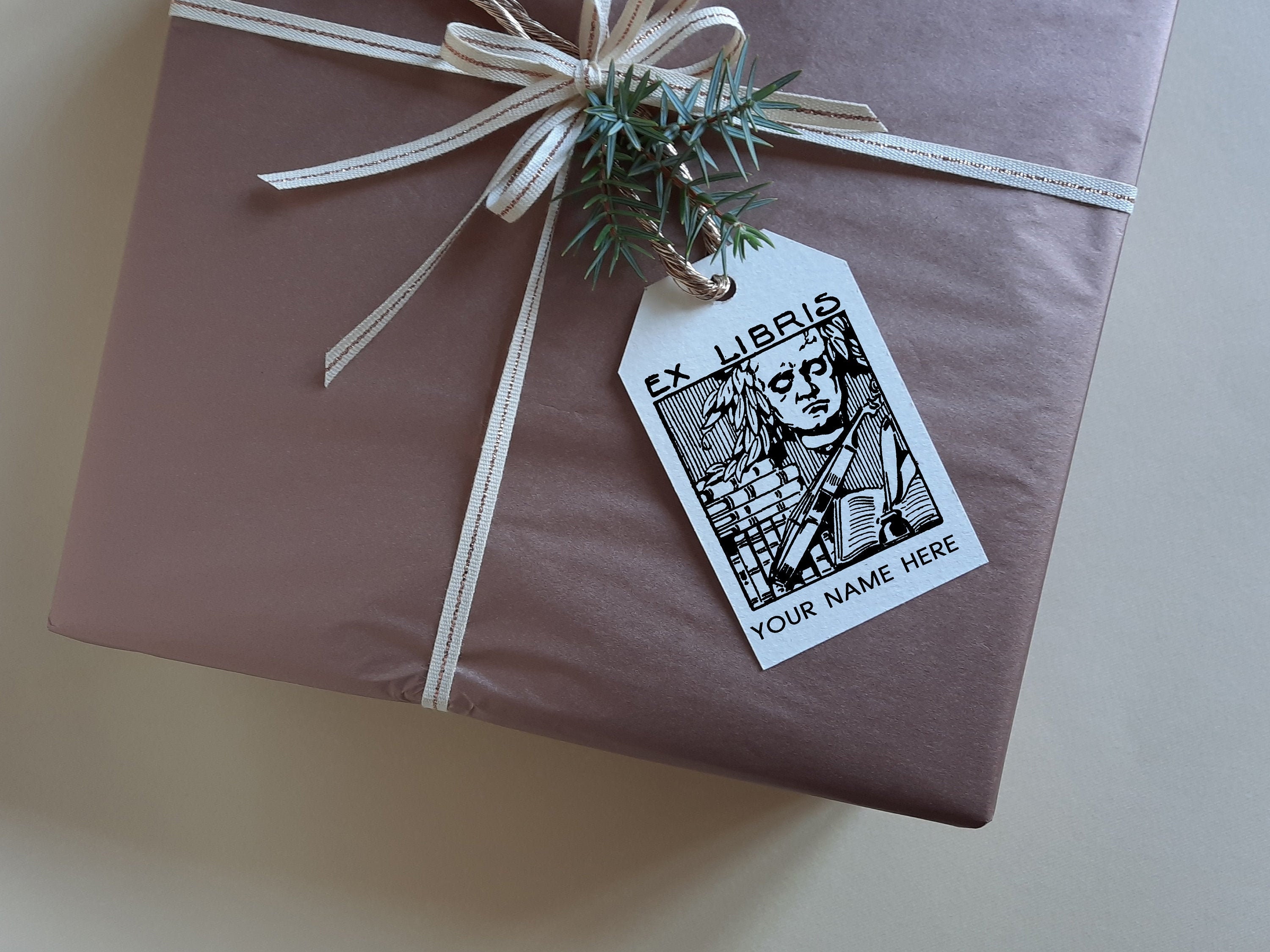 Custom Ex Libris Stamp, Timbro Personalizzato, Ex Libris Bookplate ...