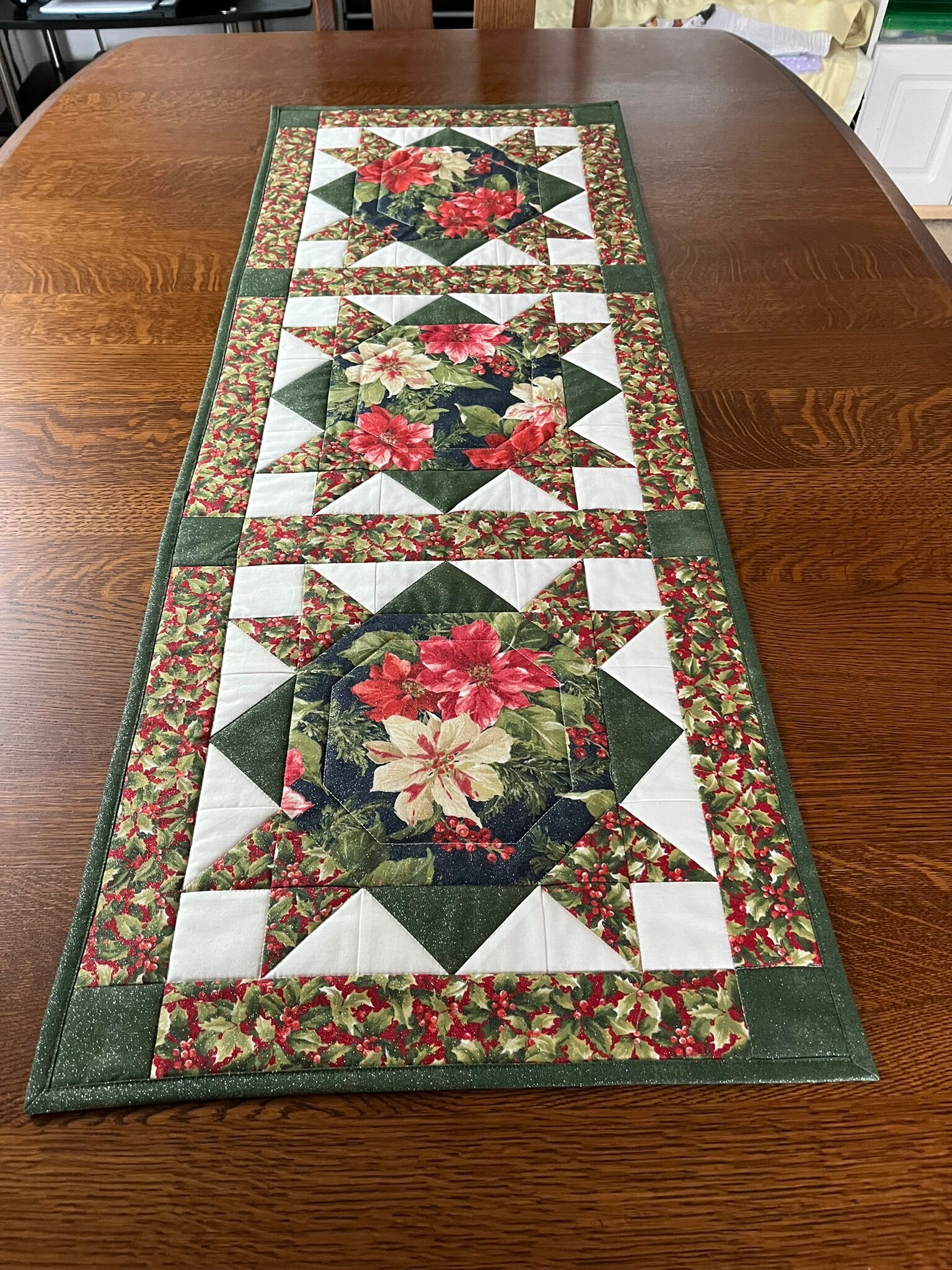 Reversible Starry Christmas Tablerunner - Etsy