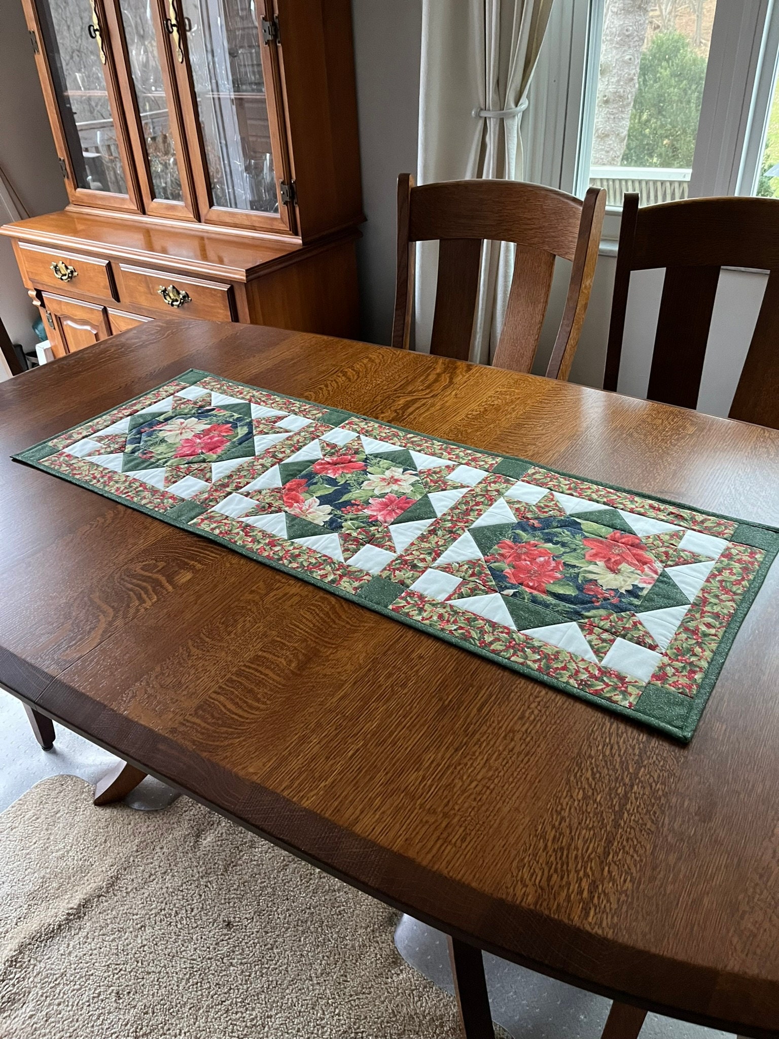 Reversible Starry Christmas Tablerunner - Etsy