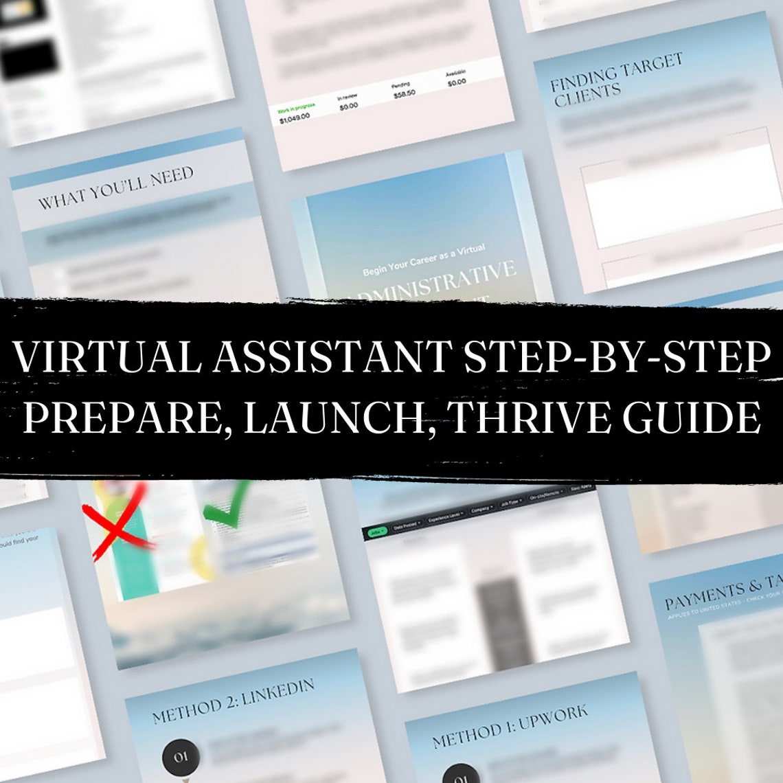 Virtual Assistant Step-by-step Online Business Manager Workbook for ...