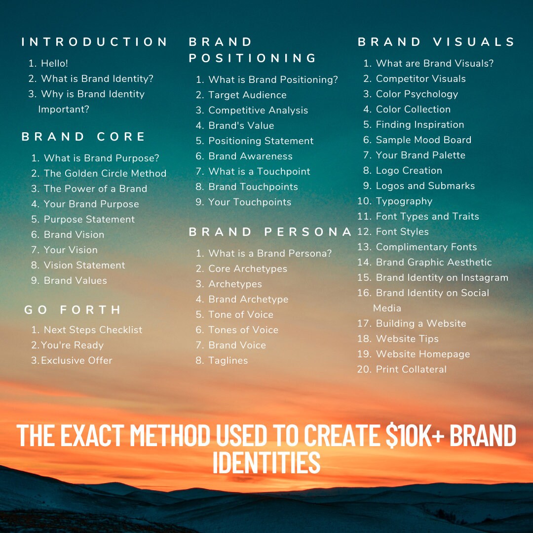 BRAND IDENTITY + MARKETING Strategy Workbook for Entrepreneurs & Small ...