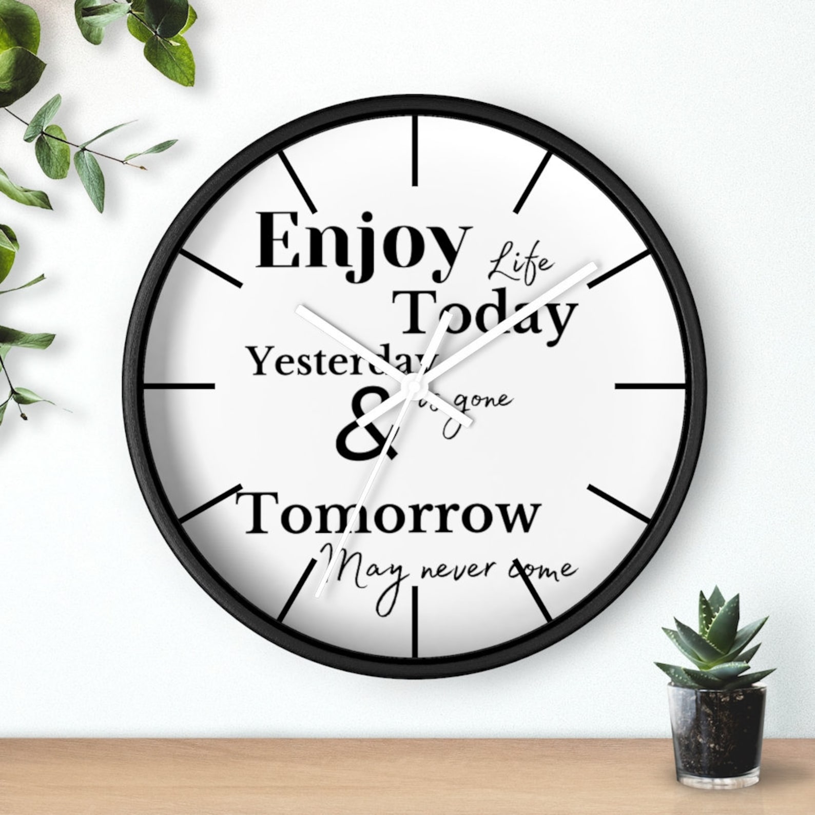 Wall clock inspirational Wall clock design Wall clock art | Etsy