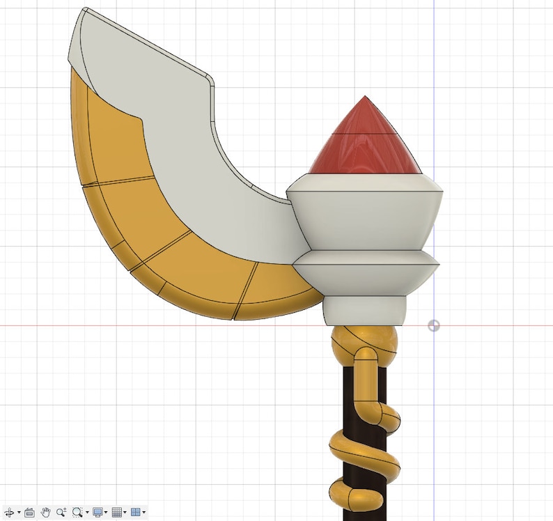 The Owl House Cosplay Golden Guard Staff 3D Print Model - Etsy