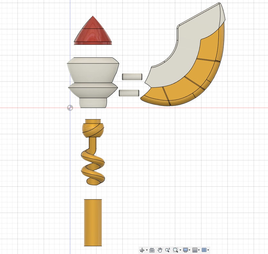 The Owl House Cosplay Golden Guard Staff | 3D Print Model | the Owl ...