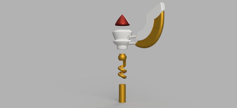 The Owl House Cosplay Golden Guard Staff 3D Print Model - Etsy