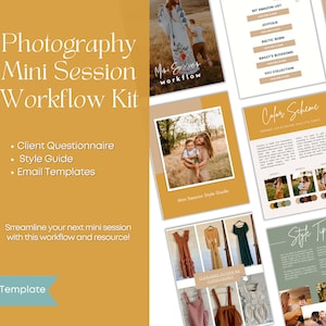 Mini Session Style Guide Template for Photographers - Etsy