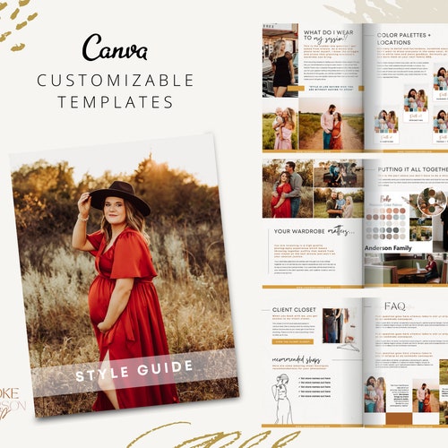 Style Guide Template Photography What to Wear Client Style - Etsy