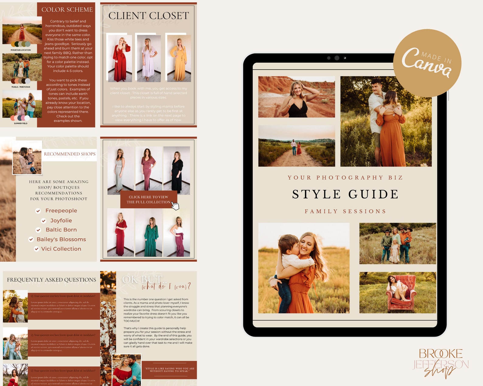 Photography Style Guide Canva Template for Photographers - Etsy