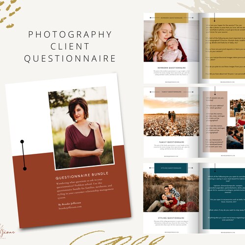 Photography Client Questionnaire Questionnaire Template for - Etsy