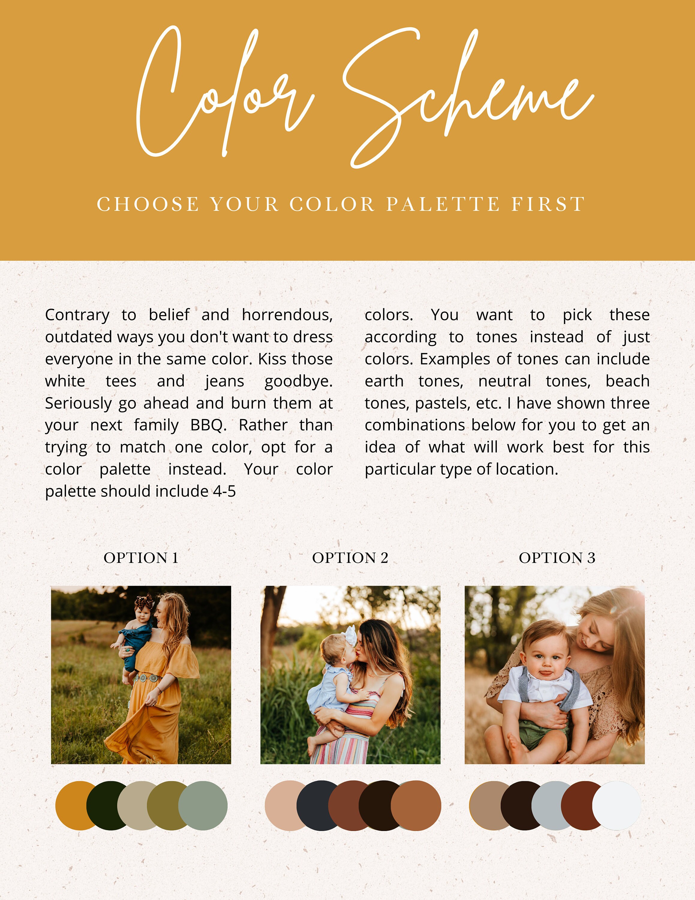 Mini Session Style Guide Template for Photographers - Etsy