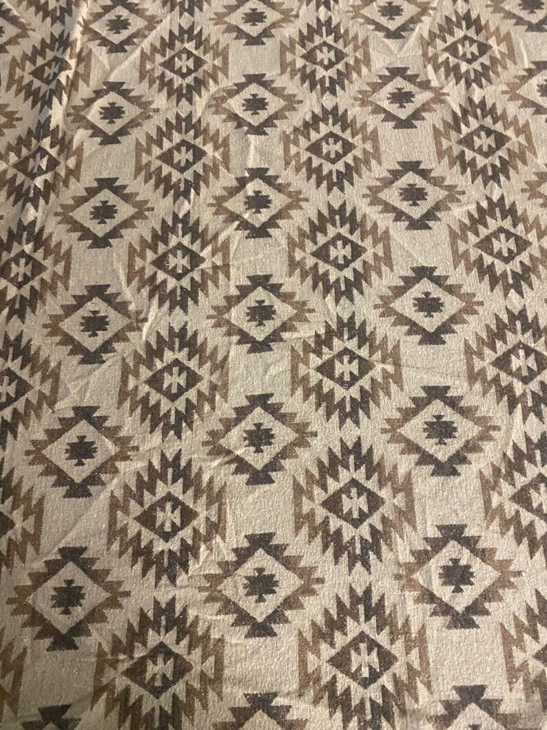 Aztec Wool Fabric by Meter / Southwestern / Printed Wool/ Soft - Etsy