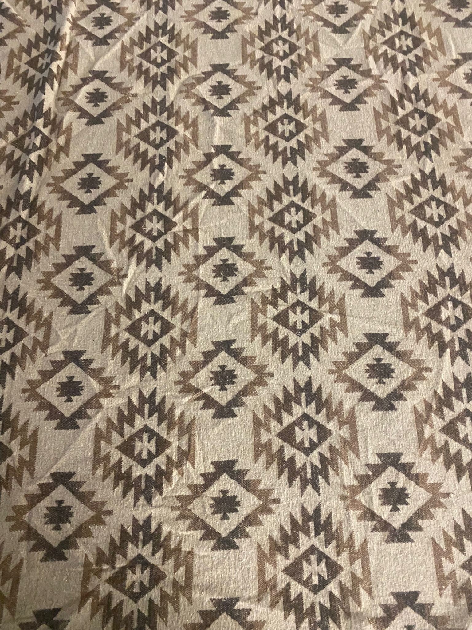 Aztec Wool Fabric by Meter / Southwestern / Printed Wool/ Soft - Etsy