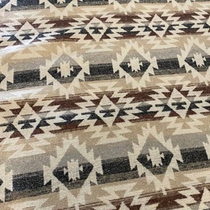 Aztec Wool Fabric by Meter / Southwestern / Printed Wool/ Soft - Etsy
