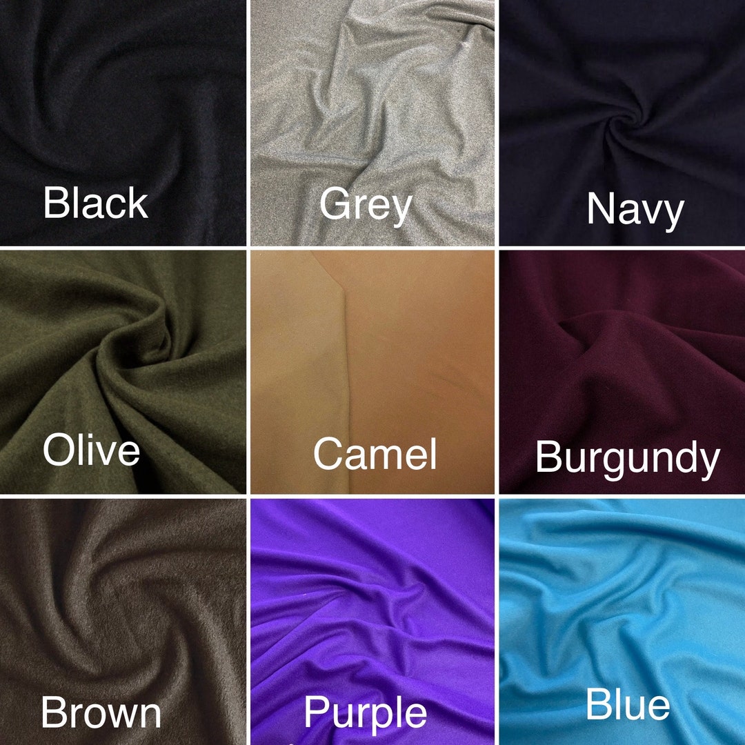 Melton Wool Fabric/ 100% Pure Wool/ Sold by Half a Meter/ Coat/ Hats - Etsy