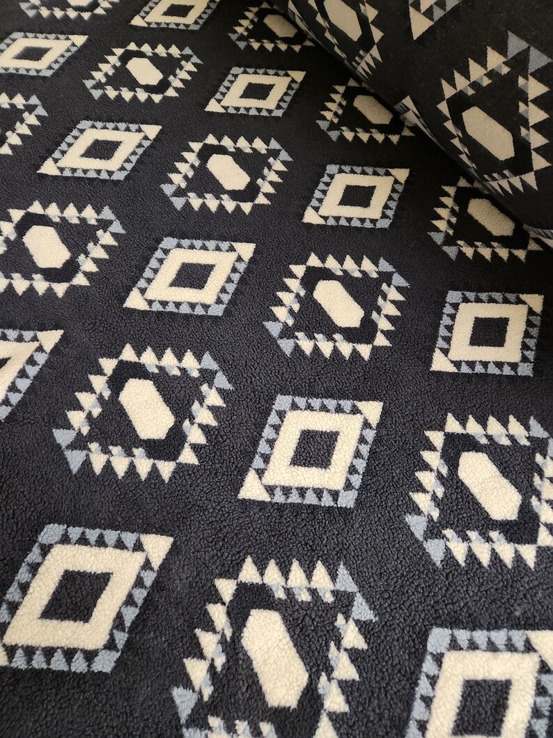 Southwest Sherpa Fabric / Aztec Printed Sherpa/blanket/ Upholstery ...