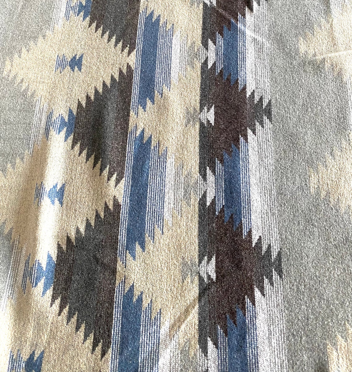Wool Fabric by Meter / Southwestern / Printed Wool/ Soft | Etsy