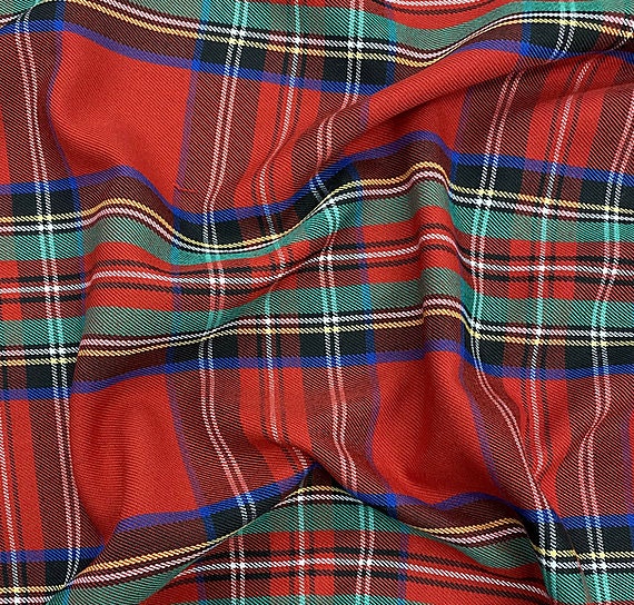 Tartan Plaid Fabric by Meter / Cotton Fabric / Soft Finish / Classic ...