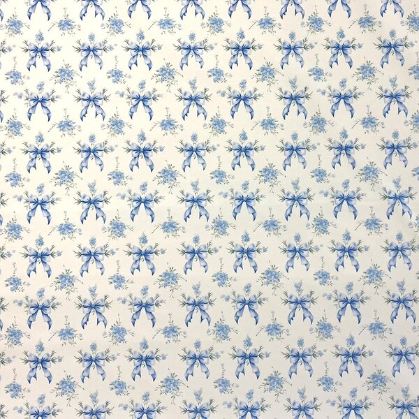 Bow Print Fabric - Etsy UK