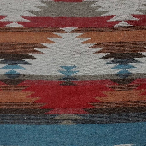 Aztec Wool Fabric by Meter / Southwestern / Printed Wool/ Soft - Etsy