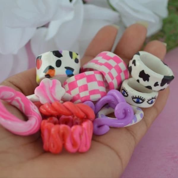 Polymer Clay Ring - Etsy