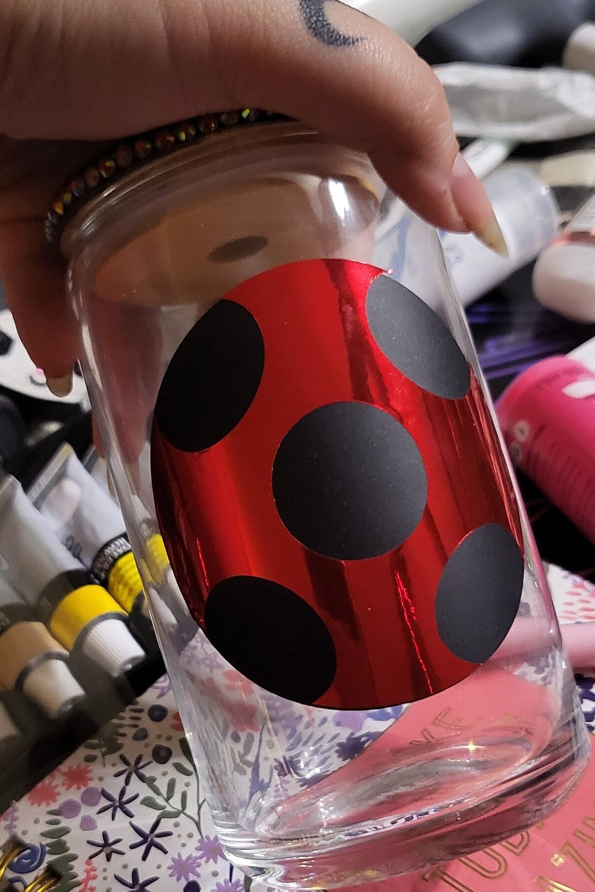 Made to Order! Miraculous Ladybug, Metallic, Holographic, Rhinestone ...