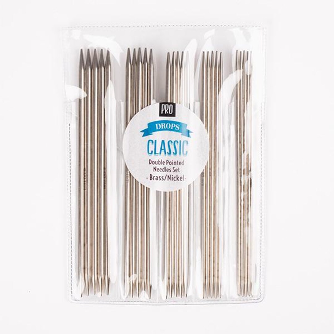 Double Pointed Needles Set / Brass Chrome / 15cm / Sizes 2 - 4mm - Etsy